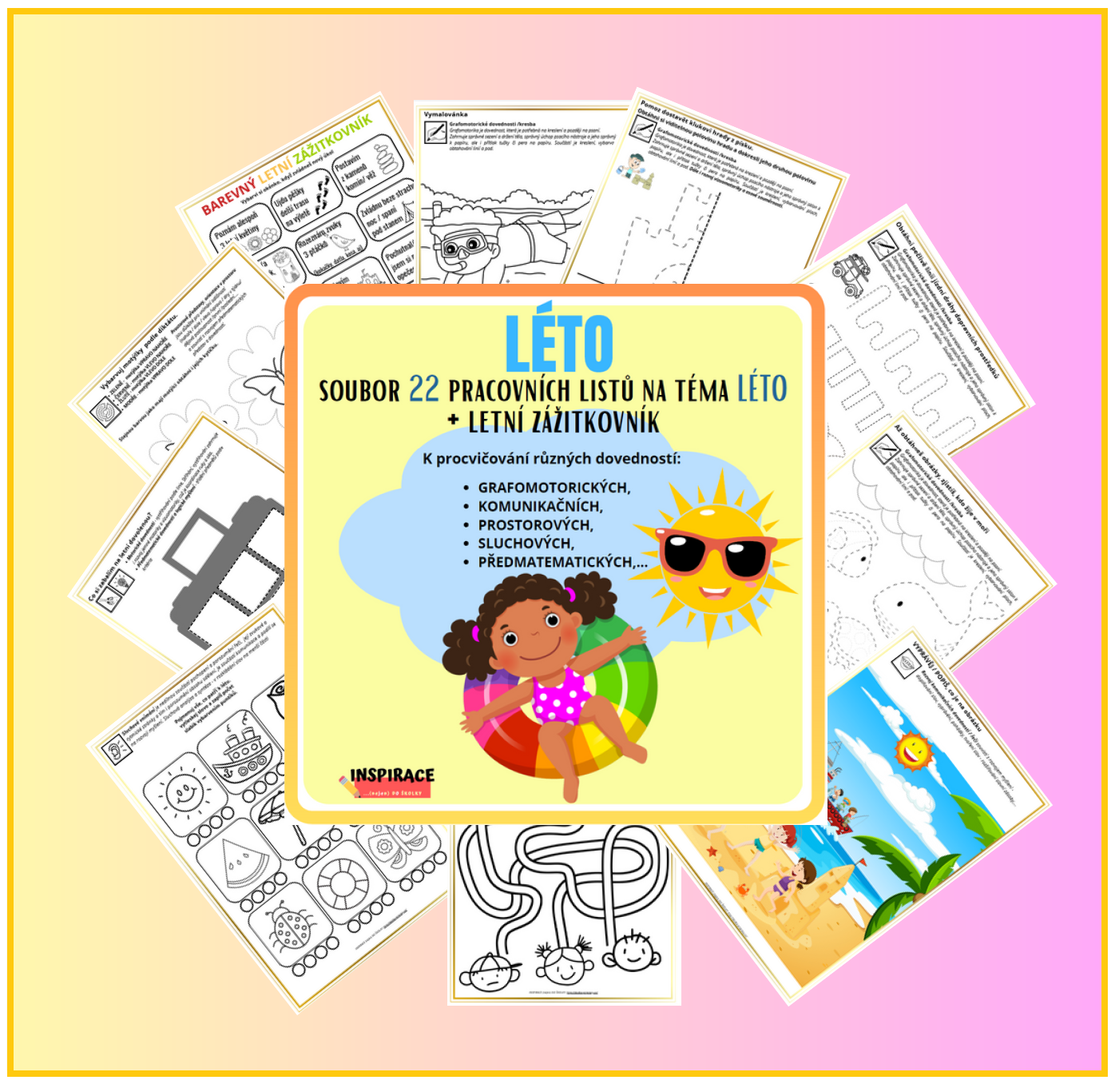 Pracovní listy LÉTO 🌞 | Inspirace (nejen) do školky